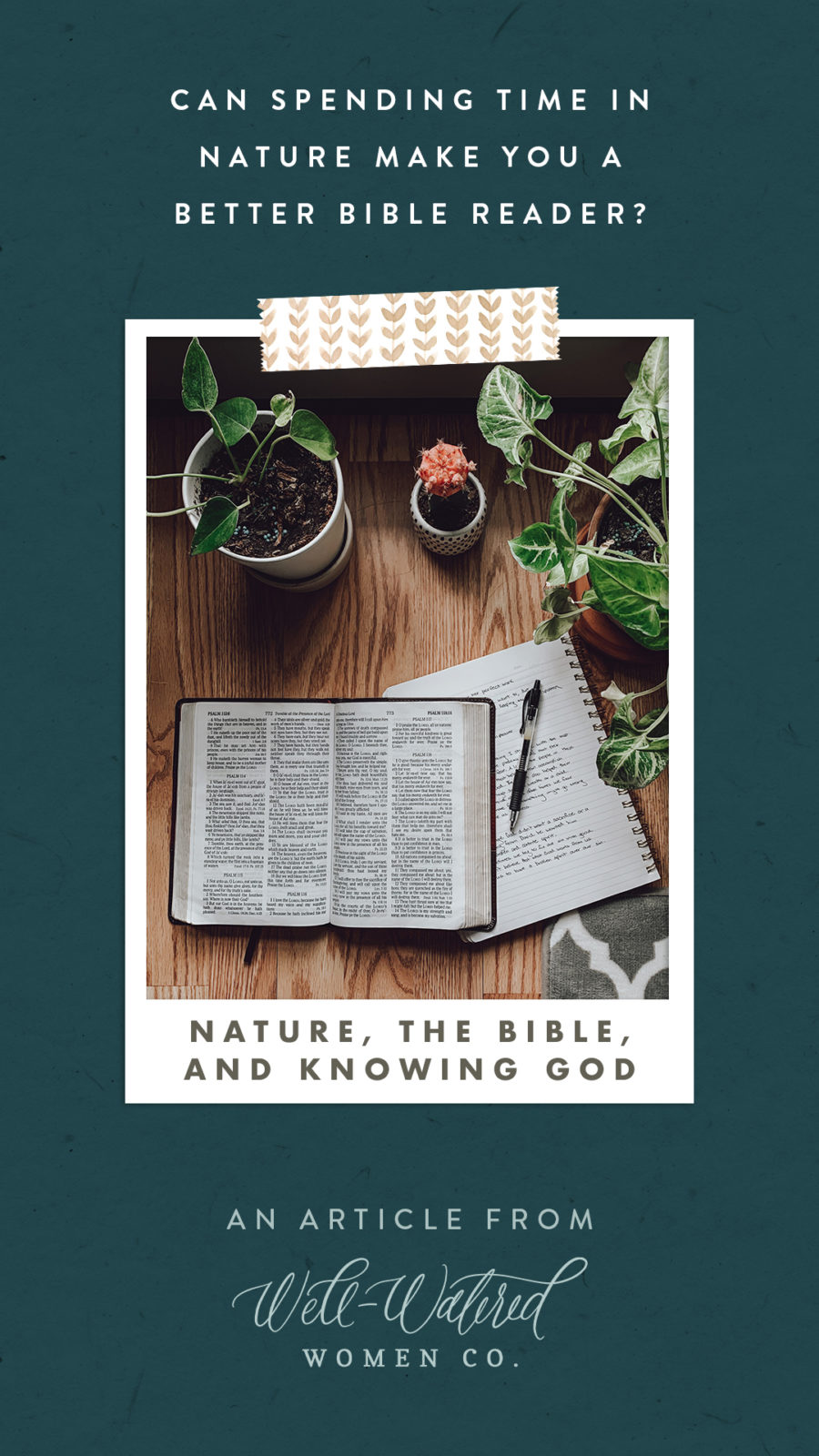 Nature, the Bible, and Knowing God – Well-Watered Women