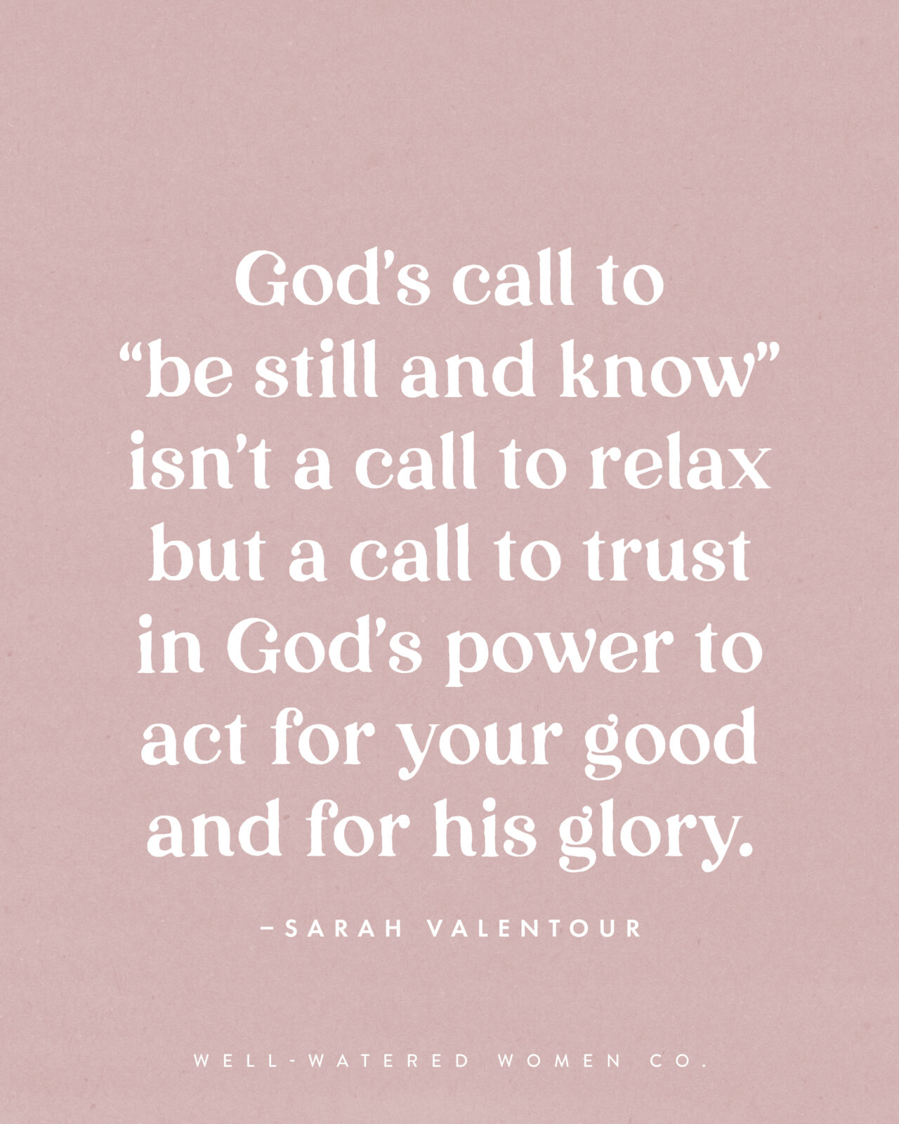 Be Still and Know That It's Not Nap Time – Well-Watered Women